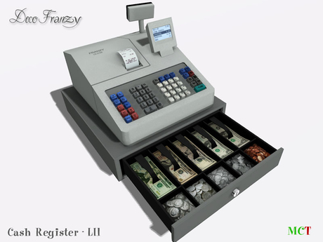 Second Life Marketplace - ~DecoFranzy~ Cash Register (MC)