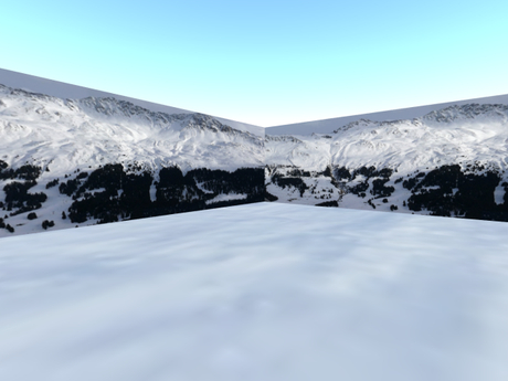 Second Life Marketplace - Snowy ski mountain 20x20 skybox surround gift