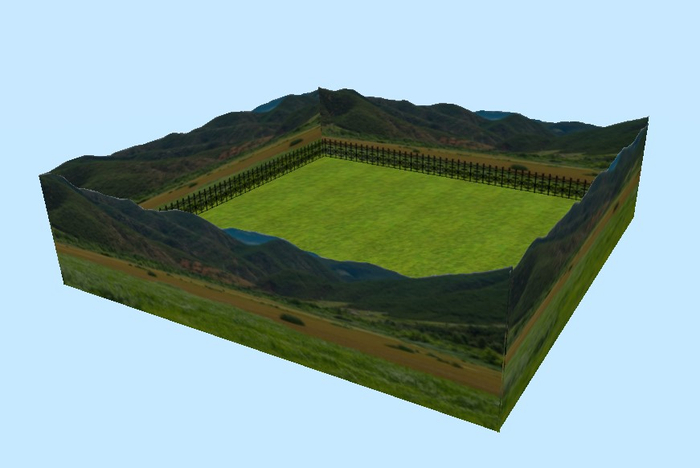 Second Life Marketplace - SKY BOX Mountain with fence