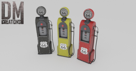 Second Life Marketplace - Gas Pump X3 Full Perm Mesh