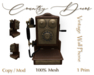 Second Life Marketplace - = Country Decor = - Vintage Wall Phone
