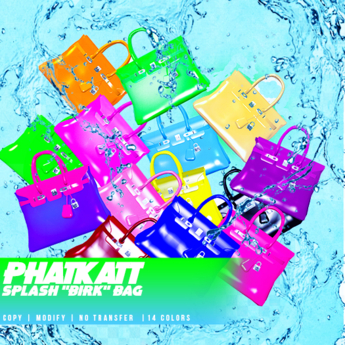 Second Life Marketplace - PHATKATT:: SPLASH "B" BAG FATPACK