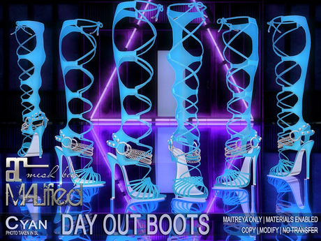 Second Life Marketplace - COPY/MOD MALified: Day Out Knee-High Boots ...
