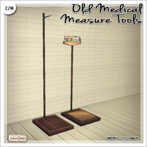Second Life Marketplace - [V/W] Old Medical Measure Tools - 2 separate ...