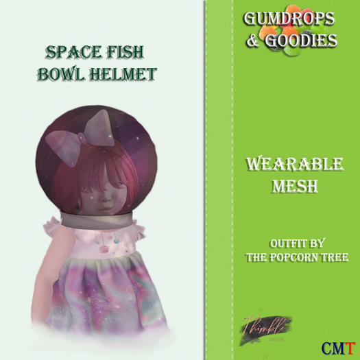 Second Life Marketplace - G&G ~ HELMET Space Fish Bowl