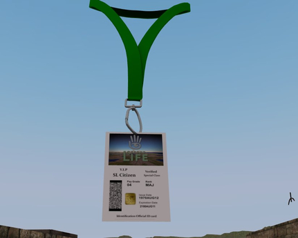 Second Life Marketplace - id badge - lanyard - boxed