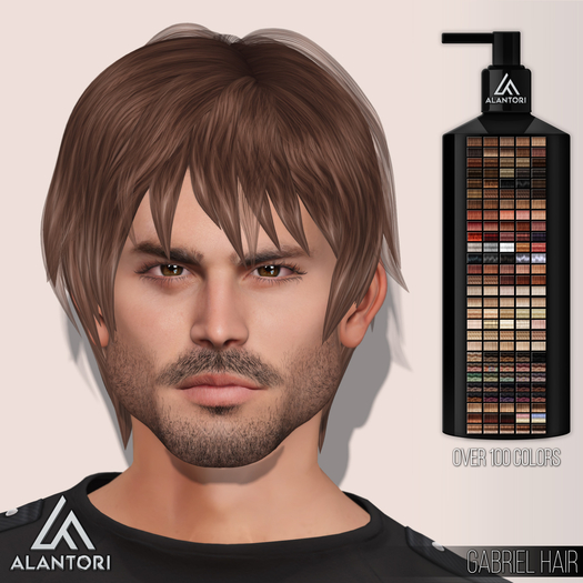 Second Life Marketplace - ALANTORI | Gabriel Hair in over 100 Colors