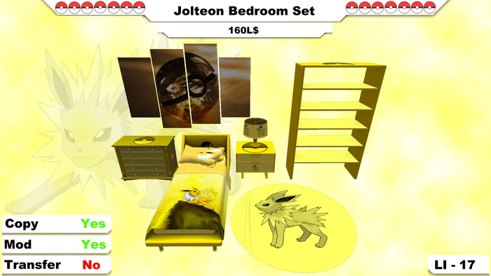 Second Life Marketplace - Jolteon Bedroom Set