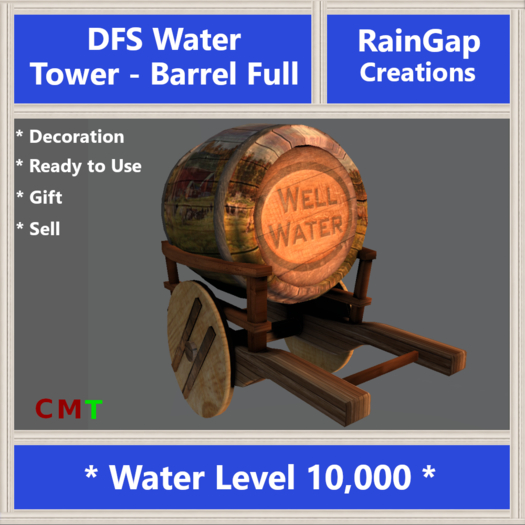 Second Life Marketplace - DFS Water Tower - Barrel Full