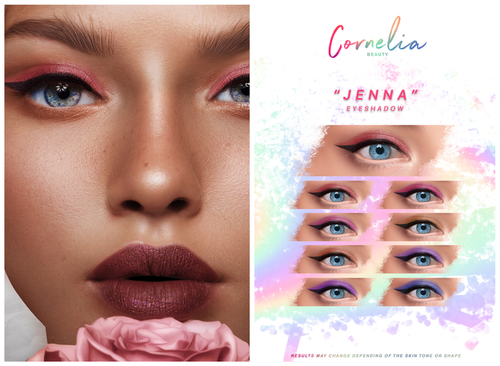 Second Life Marketplace - Cornelia Beauty: Jenna Eyeshadow (Genus)