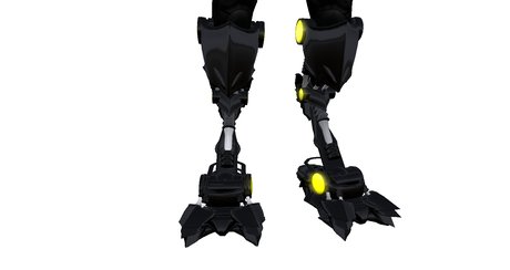Second Life Marketplace - Nekologic - Mechanical Digi Legs Black