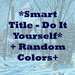 Second Life Marketplace - [SK] Smart Title - Do It Yourself ( BOXED )