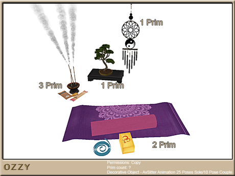 Second Life Marketplace - *$OZZY$* Yoga Mat - SET