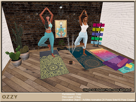 Second Life Marketplace - *$OZZY$* Yoga Mat - SET