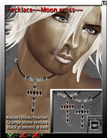 Second Life Marketplace - @NEW@{T&T}Beautiful body~~Moon cross~~necklace