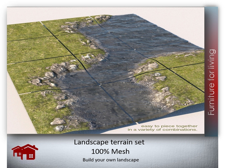 Second Life Marketplace - LANDSCAPE TERRAIN SET