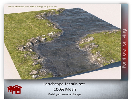 Second Life Marketplace - LANDSCAPE TERRAIN SET
