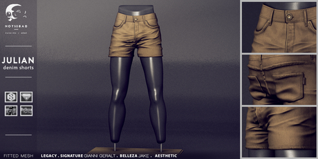 Second Life Marketplace - not so bad . mesh . JULIAN denim shorts ...