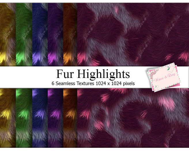 Second Life Marketplace - Fur Highlights - 6 Textures Seamless - NINA ...