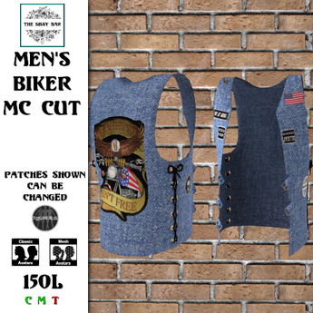 Second Life Marketplace - (TSB) Mens MC Cut - Blue Denim (add me)