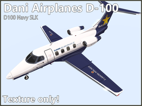 Second Life Marketplace - Texture for Dani Airplanes D-100 (D100 Navy SLK)