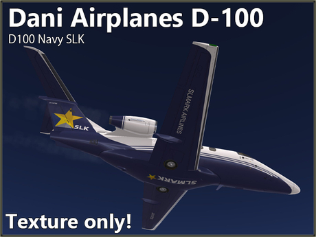 Second Life Marketplace - Texture for Dani Airplanes D-100 (D100 Navy SLK)