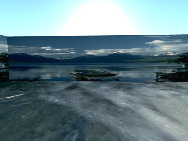 Second Life Marketplace - Lake with boat landing 20x20 sky box ...