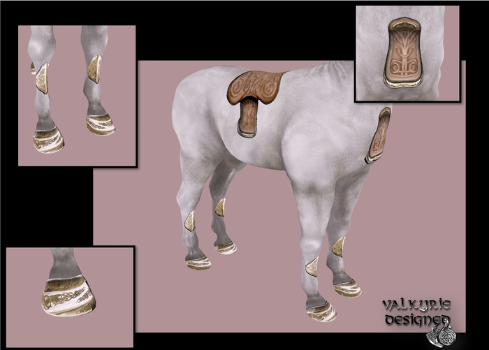 Second Life Marketplace - Valkyrie Designed Saddle Leather Jinx Centaur ...