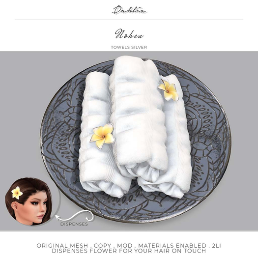 Second Life Marketplace - Dahlia - Nohea - Towels - Silver