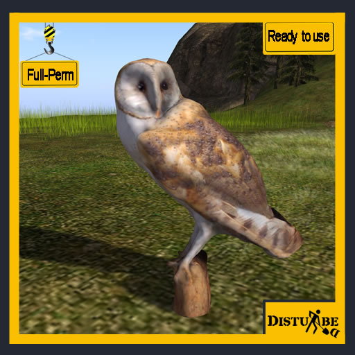 Second Life Marketplace - ::DisturbeD:: Owl - FULL PERM MESH