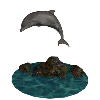 Second Life Marketplace - Dolphin Tip Jar ( with Animated water )