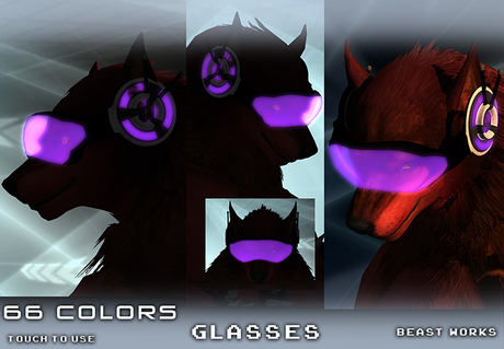 Second Life Marketplace - [BeastWorks] 66 Color Changing GLASSES