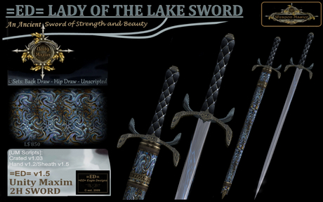 Second Life Marketplace - =ED= LADY of the LAKE SWORD v1.5 - [UM-2H ...