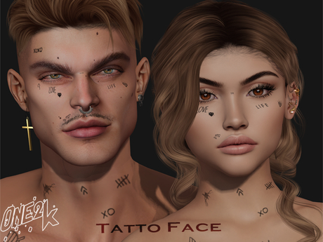 Second Life Marketplace - ONE 2K - Tattoo COOL / BOM system (add/touch)