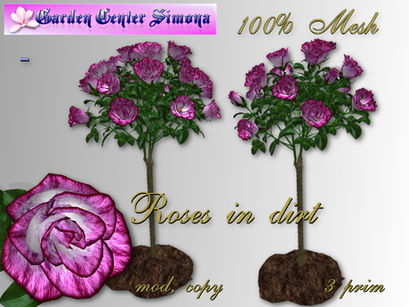 Second Life Marketplace - Tree roses in dirt, purple white_009S_1