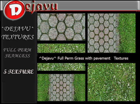 Second Life Marketplace - ^^Dejavu^ Full Perm Grass with pavement Textures