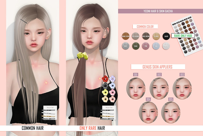 Second Life Marketplace - VCO HAIR - Yeoni / 002 . Only RARE