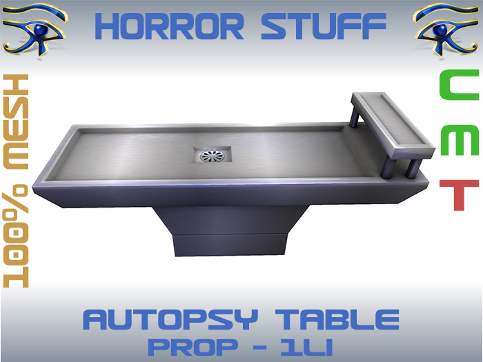 Second Life Marketplace - HORROR STUFF - AUTOPSY TABEL