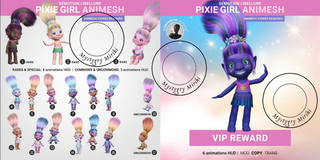 Second Life Marketplace - SEmotion Libellune Pixie Girl Animesh #14