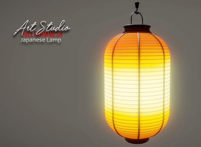 Second Life Marketplace - Art Studio.FULL PERM \\ Japanese Lamp