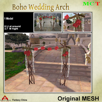Second Life Marketplace - FCBTS - Mesh Boho Wedding Arch