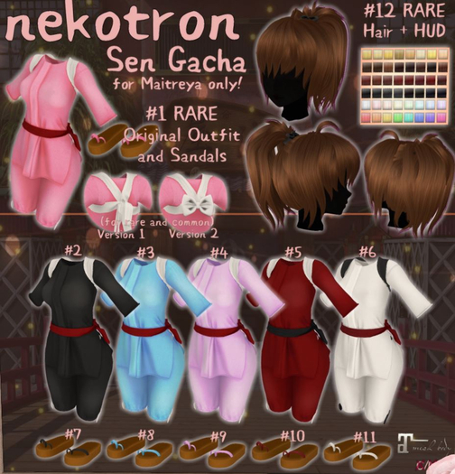 Second Life Marketplace - [Nekotron] Sen Gacha - Sandals (White) #11