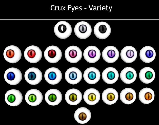 Second Life Marketplace - [PM] Crux Eyes - Slit (28 Colors)