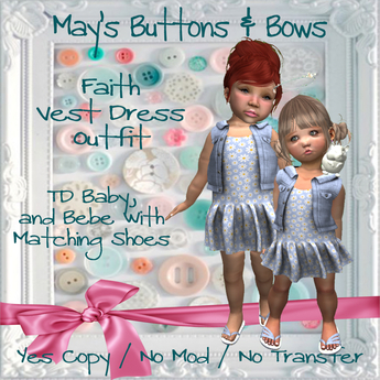Second Life Marketplace - MBB * MBB * Faith Vest Dress Outfit (TDFitted ...