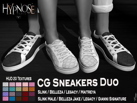 Second Life Marketplace - HYPNOSE - CG SNEAKERS DUO DEMO {WEAR ME}