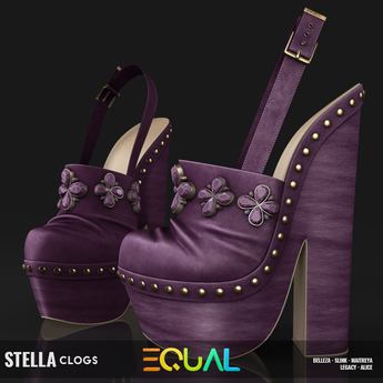 Second Life Marketplace - EQUAL - Stella Clogs PURPLE