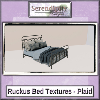 Second Life Marketplace - Serendipity Textures - Plaid for Ruckus Bed (ADD)