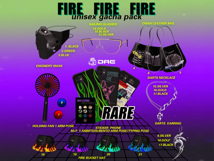 Second Life Marketplace - 07.= DAE = Holding fan [red]