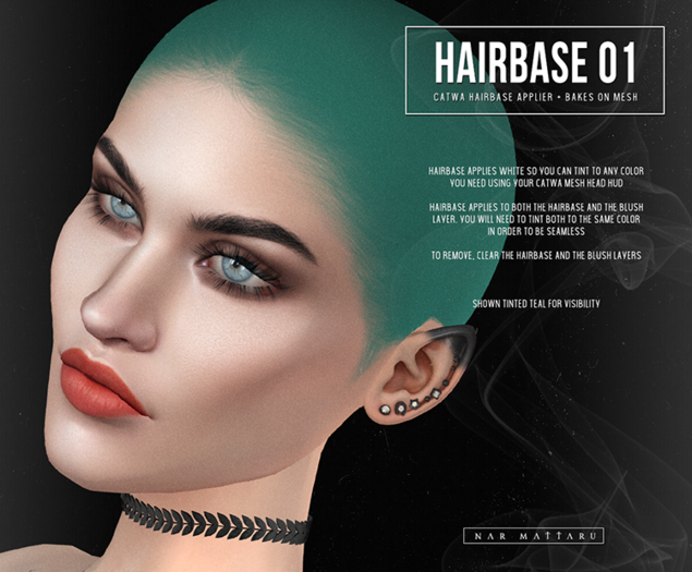 Second Life Marketplace - Hairbase 001 // CATWA+BOM (tintable)