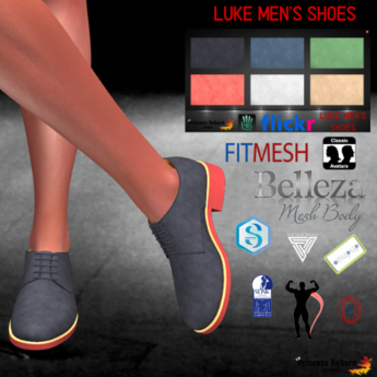 Second Life Marketplace - Luke Men's Shoes "BOXED"